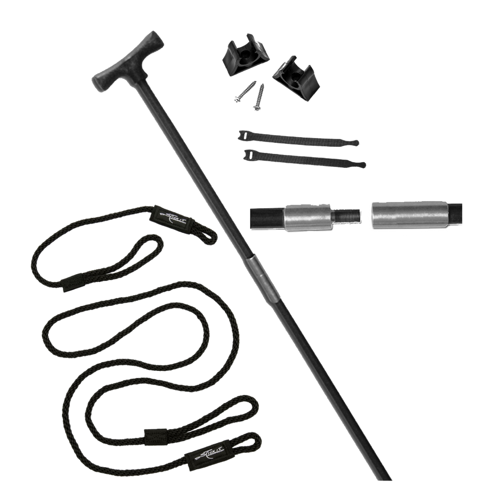 2 Piece 12.5' Stick It Anchor Pin with Screw Connector and Lanyard Sys