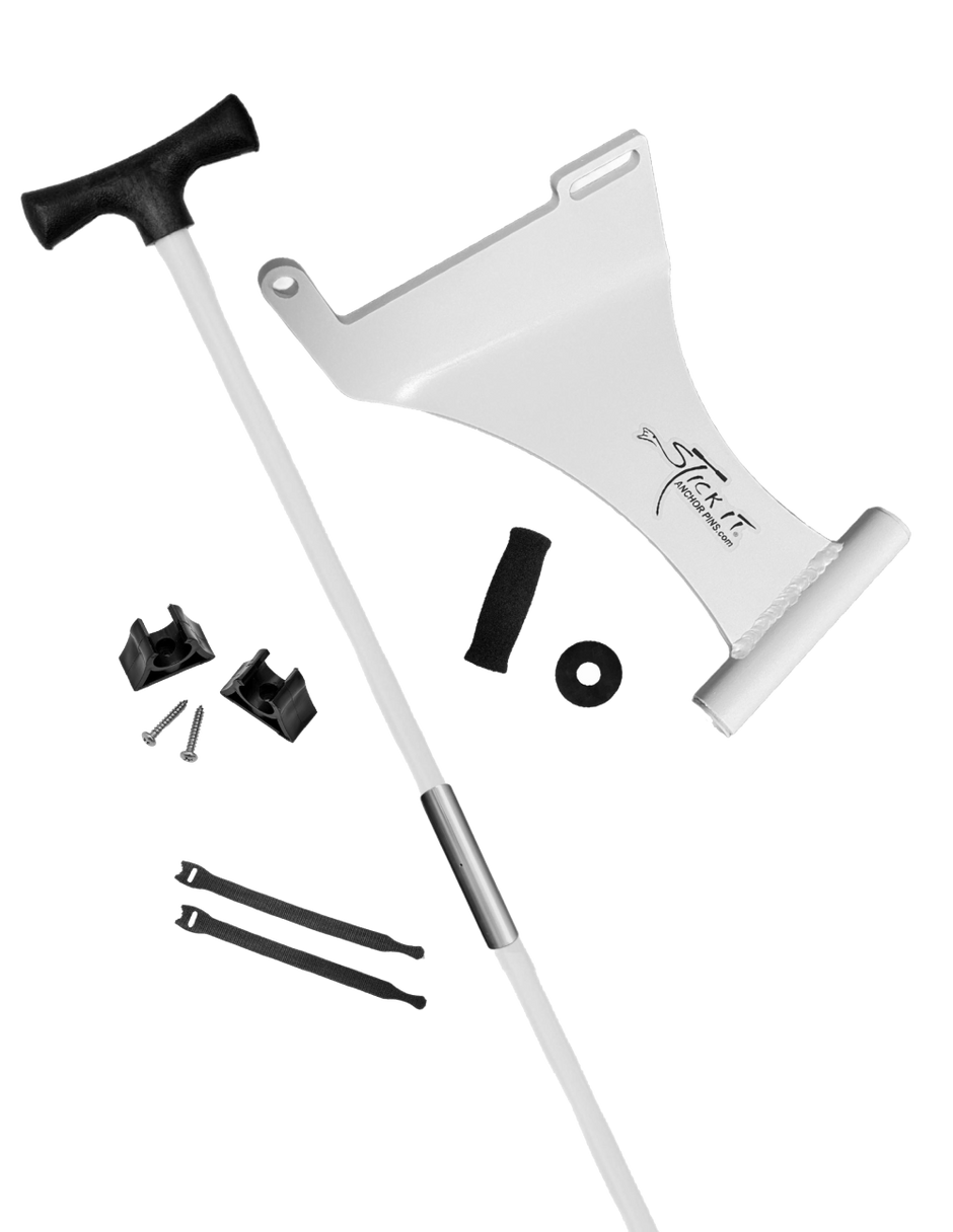 Stick It Anchor Pins Motor Mount Bracket System with 10' Tube Connecto